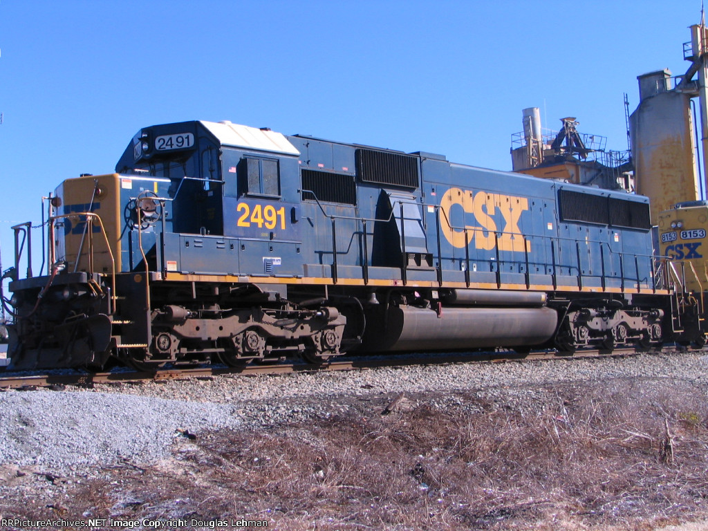 CSX 2491 restin on a cold mornin